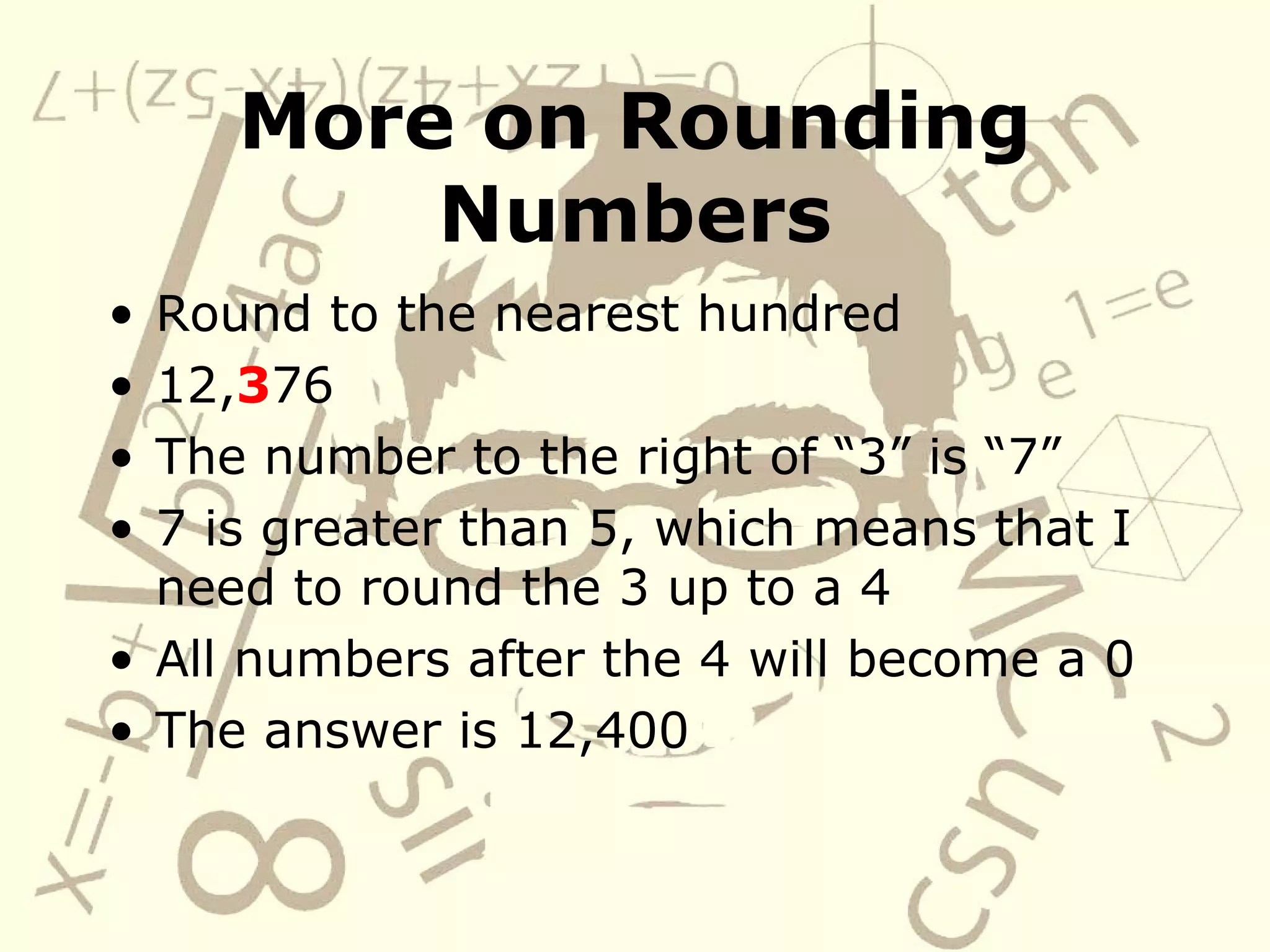 Compare, Order, and Round Whole Numbers | PPT