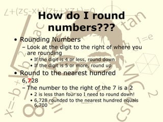 Compare, Order, and Round Whole Numbers | PPT