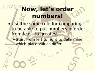 Compare, Order, and Round Whole Numbers | PPT