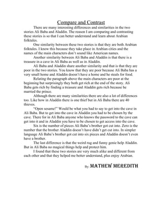 Compare and contrast | PDF