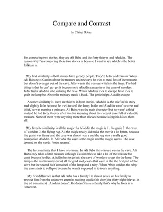 Compare and contrast | PDF