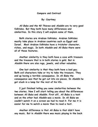 Ali Baba vs Aladdin | DOC