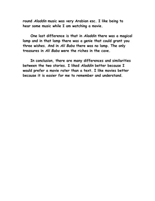 Ali Baba vs Aladdin | DOC