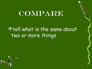 Compare and contrast | PPT