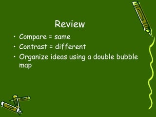 Compare and contrast | PPT