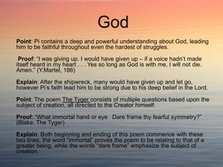 Life of Pi and The Tyger Compare and Contrast Essay | PPTX