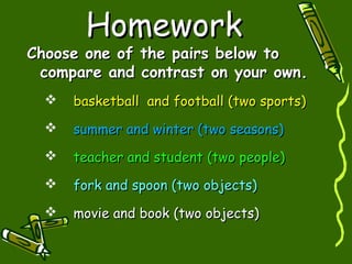 Compare and contrast | PPT