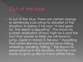 Compare and contrast out of the blue and futility | PPTX