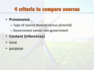 Sec 2 History SBQ Skill: Compare and Contrast | PPT