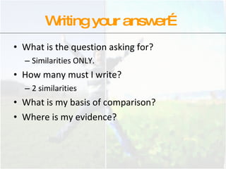 Sec 2 History SBQ Skill: Compare and Contrast | PPT