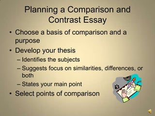 Compare and Contrast Analysis Writing | PPTX