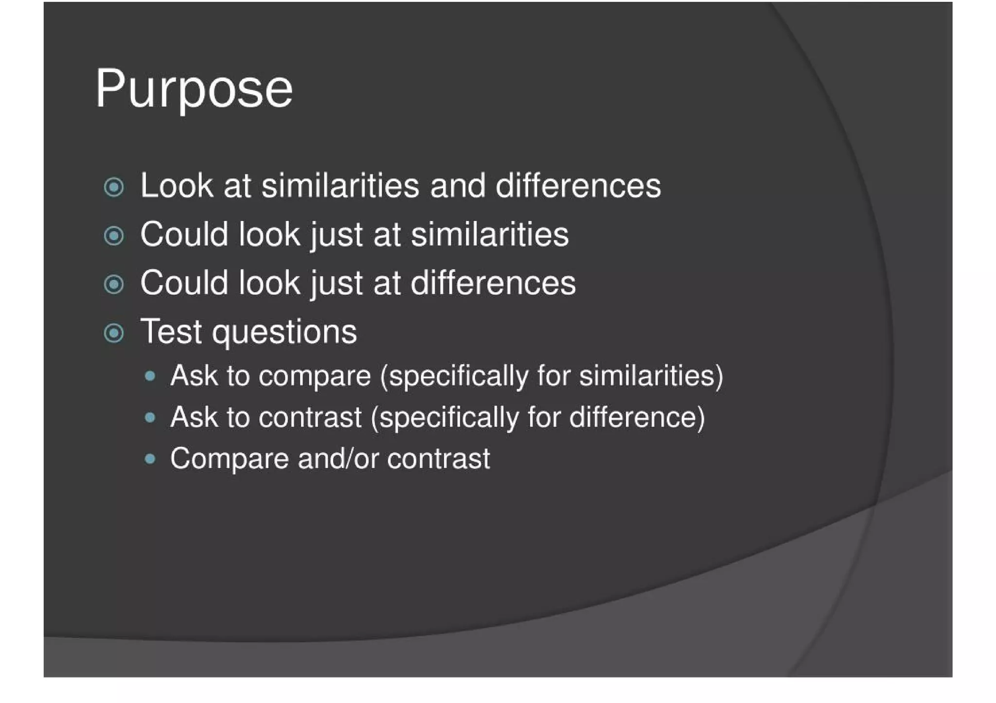 Compare And Contrast Classification Definition | PPT