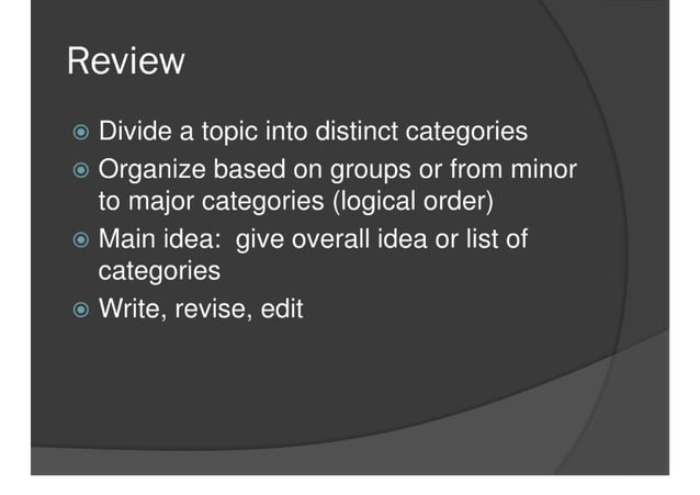 Compare And Contrast Classification Definition | PDF