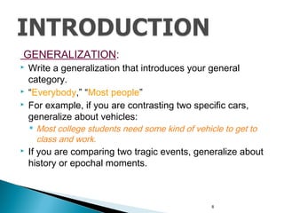 Compare and contrast essay | PPT