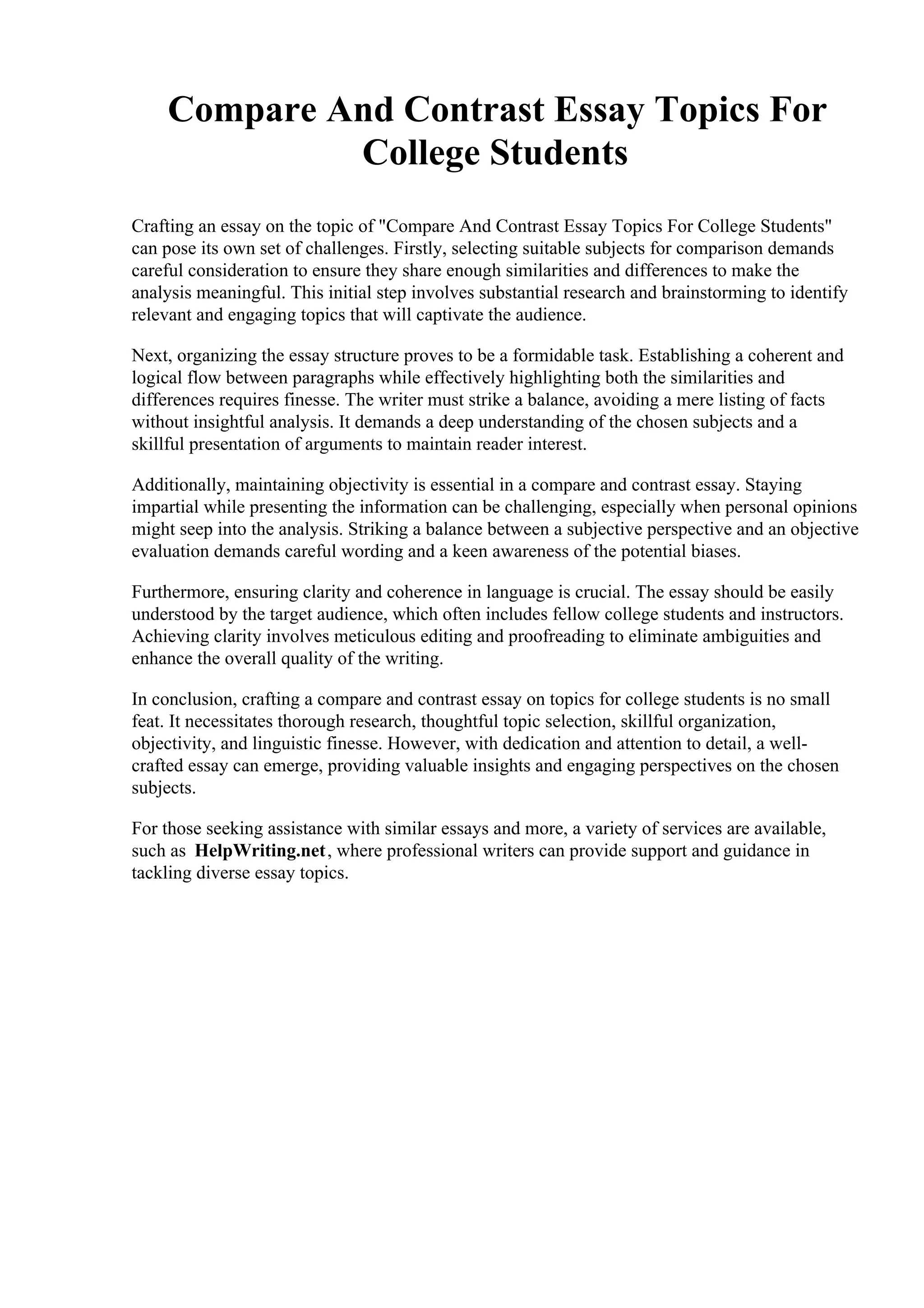 Compare And Contrast Essay Topics For College Students pdf compare-and-contrast-essay-topics-for-college-students-pdf