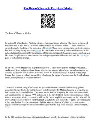 Compare And Contrast Jason And Medea | PDF