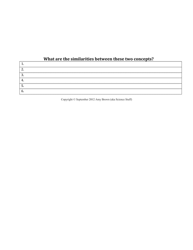 Compare and contrast matrix | DOC