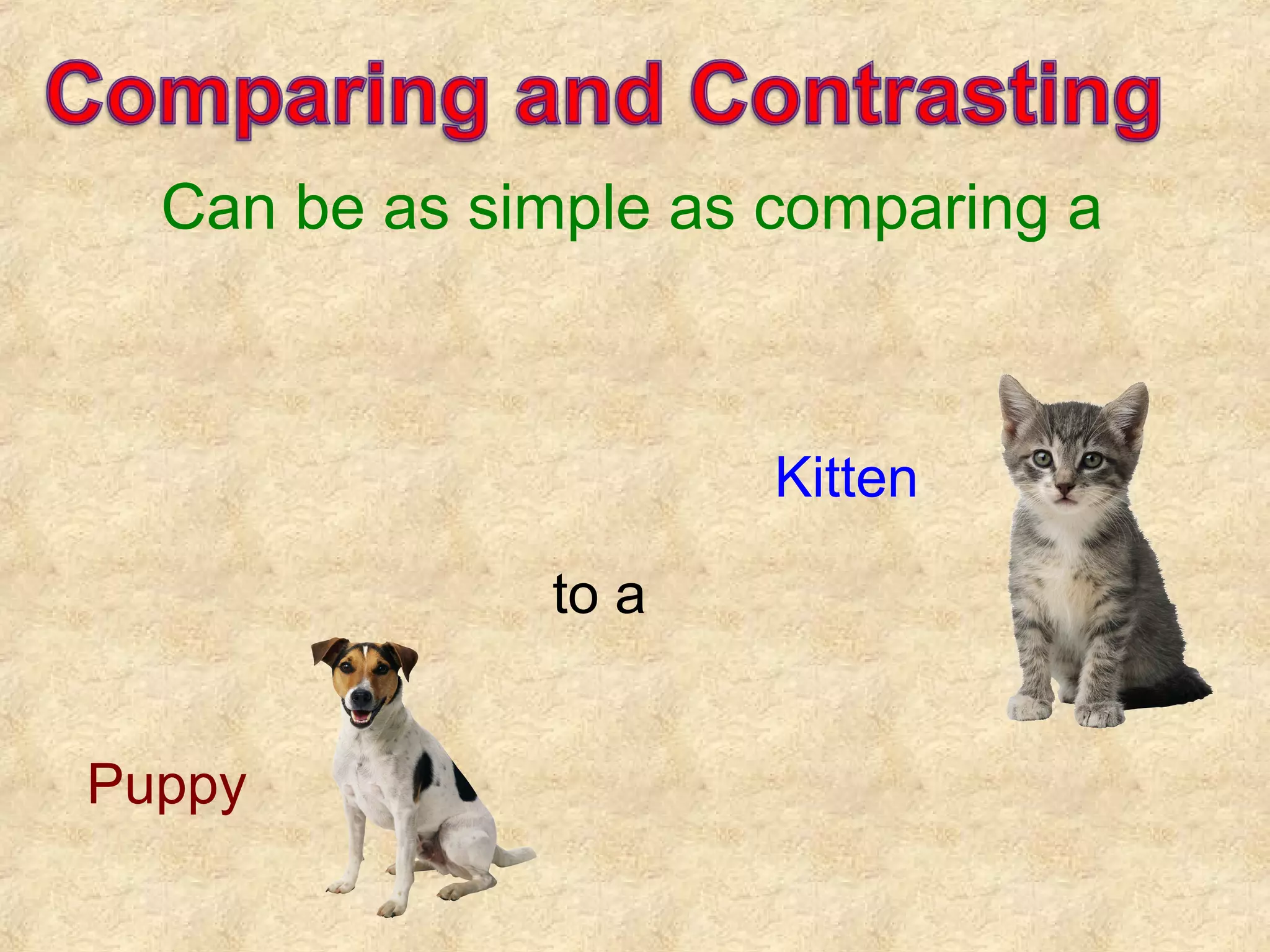 Compare and contrast powerpoint | PPT