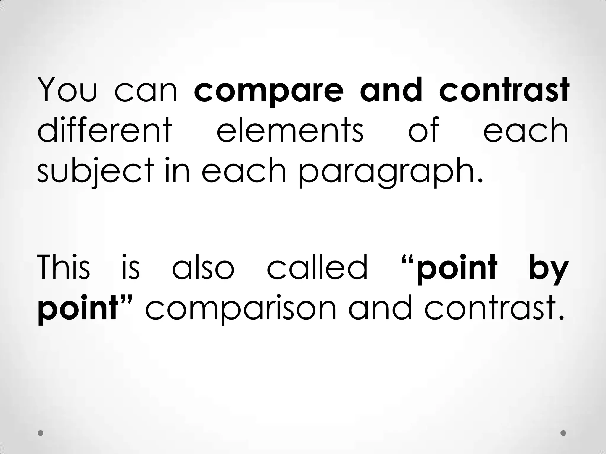 Compare and contrast | PPTX