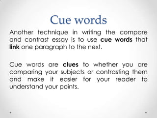Compare and contrast | PPTX