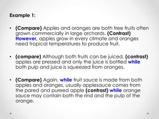 Compare and contrast | PPTX