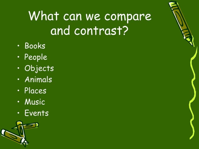 Compare and contrast_ppt | PPT