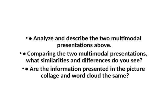 Compare and Contrast Same Topic in Different Multimodal Texts.pptx