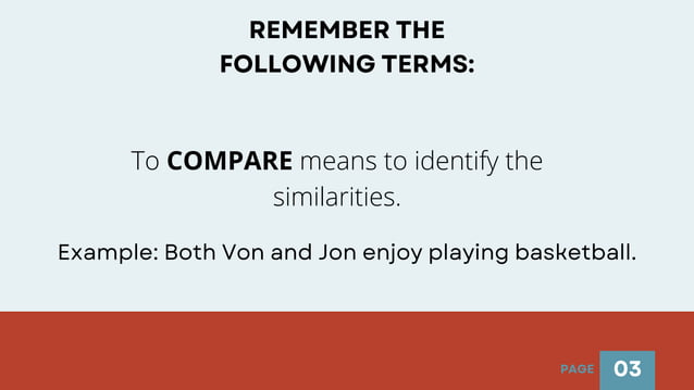 Compare and Contrast Similar Information Presented from Different Texts ...