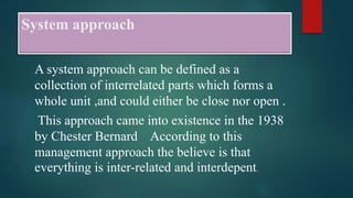 Compare and contrast the classical approach and system | PPTX