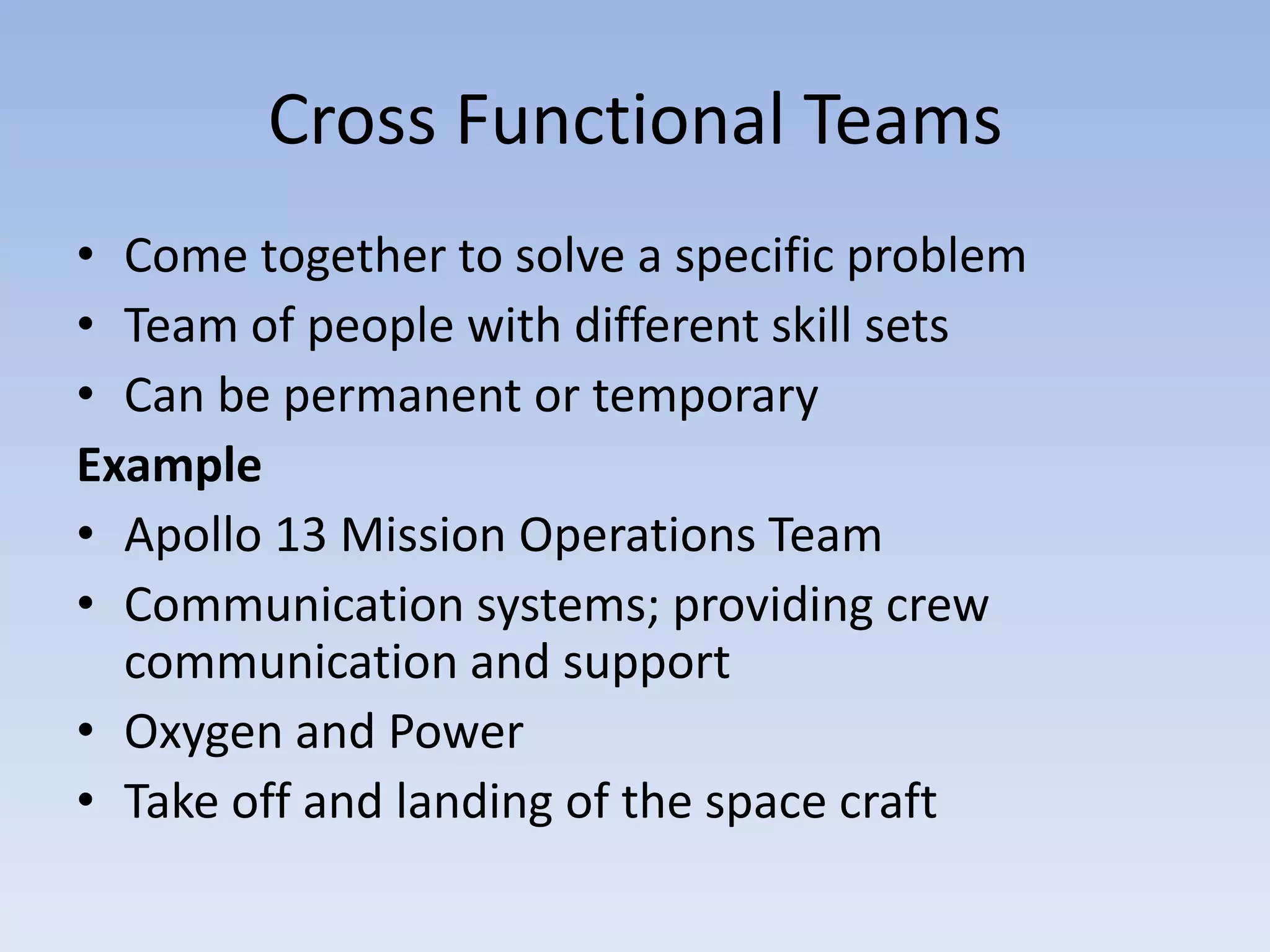 Compare and contrast the five types of teams | PPTX