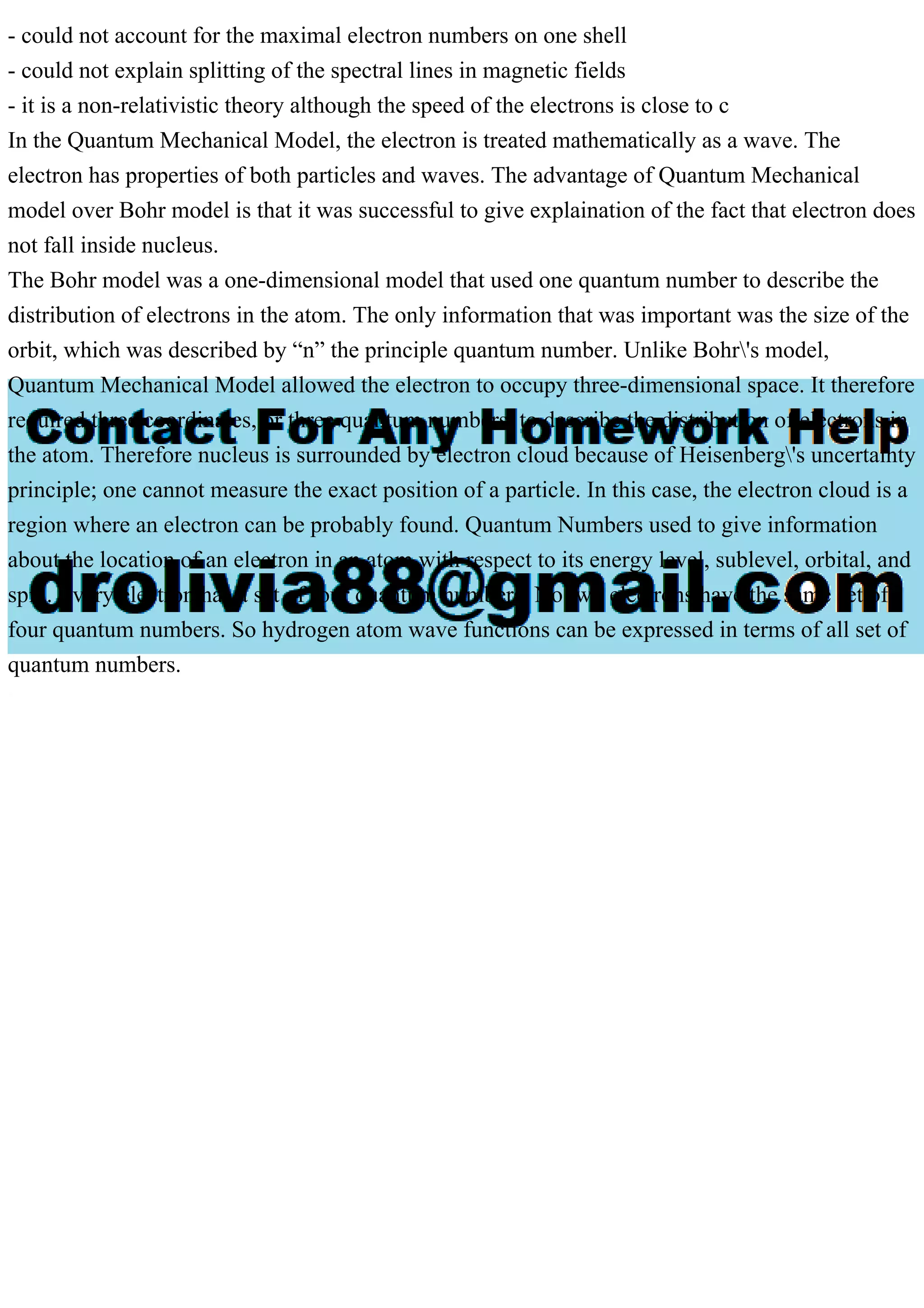 Compare and contrast the ideas that led to the Bohr model of the ato.pdf