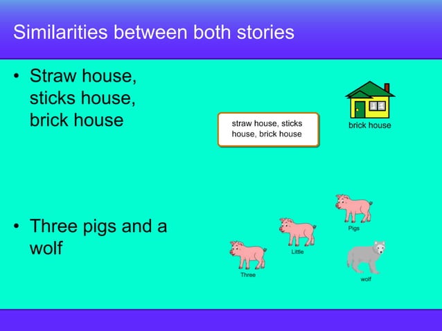 Compare and contrast the three little pigs and the true sto | PPTX ...