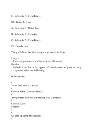 Compare and ContrastThis writing assignment involves writing y.docx