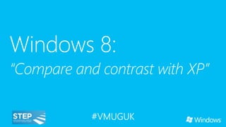 Compare and contrast windows xp vs windows 8 v2 | PDF | Computer ...