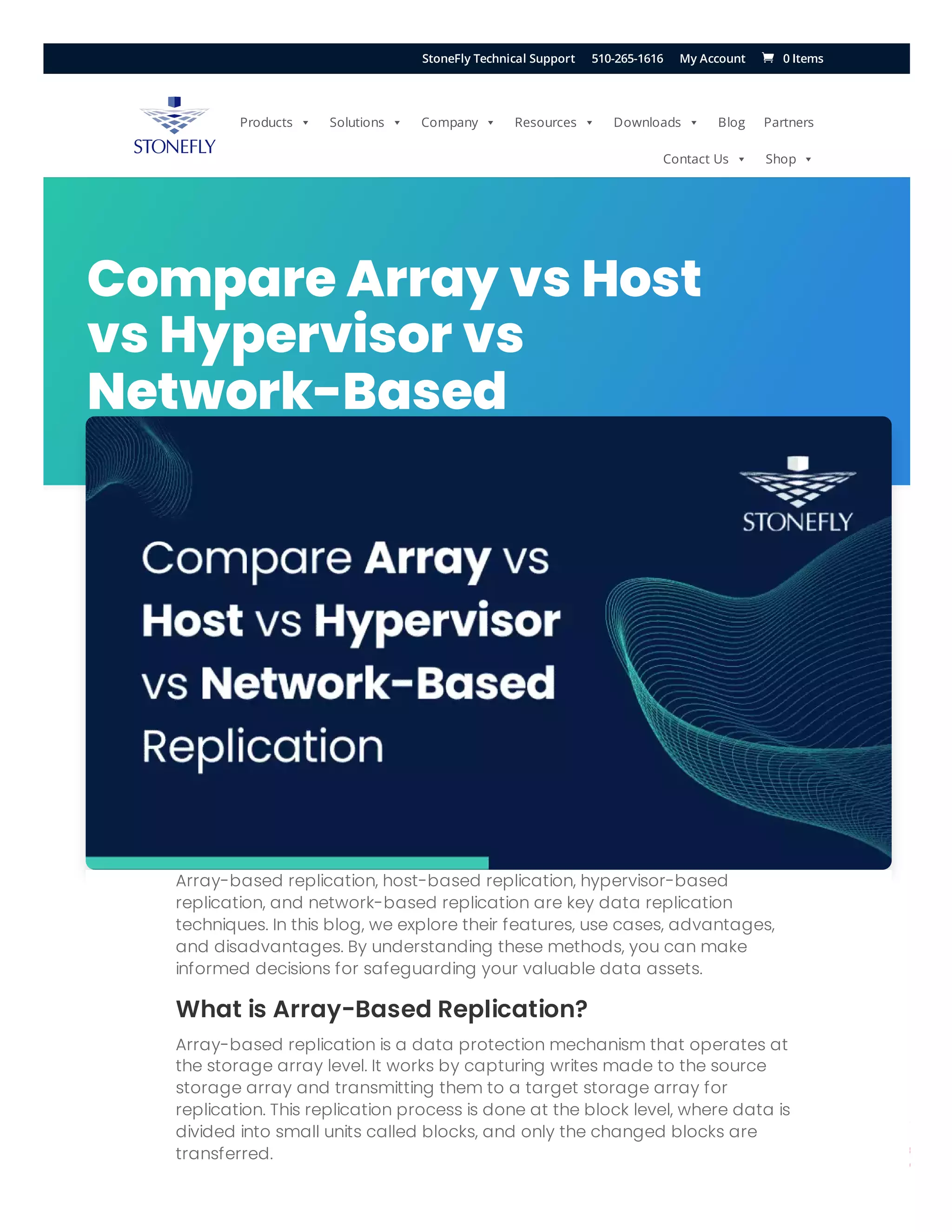 Compare Array vs Host vs Hypervisor vs Network-Based Replication | PDF