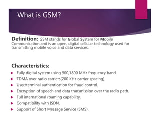 Compare Between CDMA,TDMA and GSM | PPTX