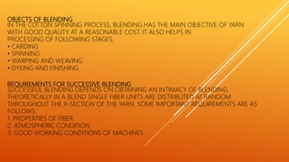 Compare between different blended yarn | PPT