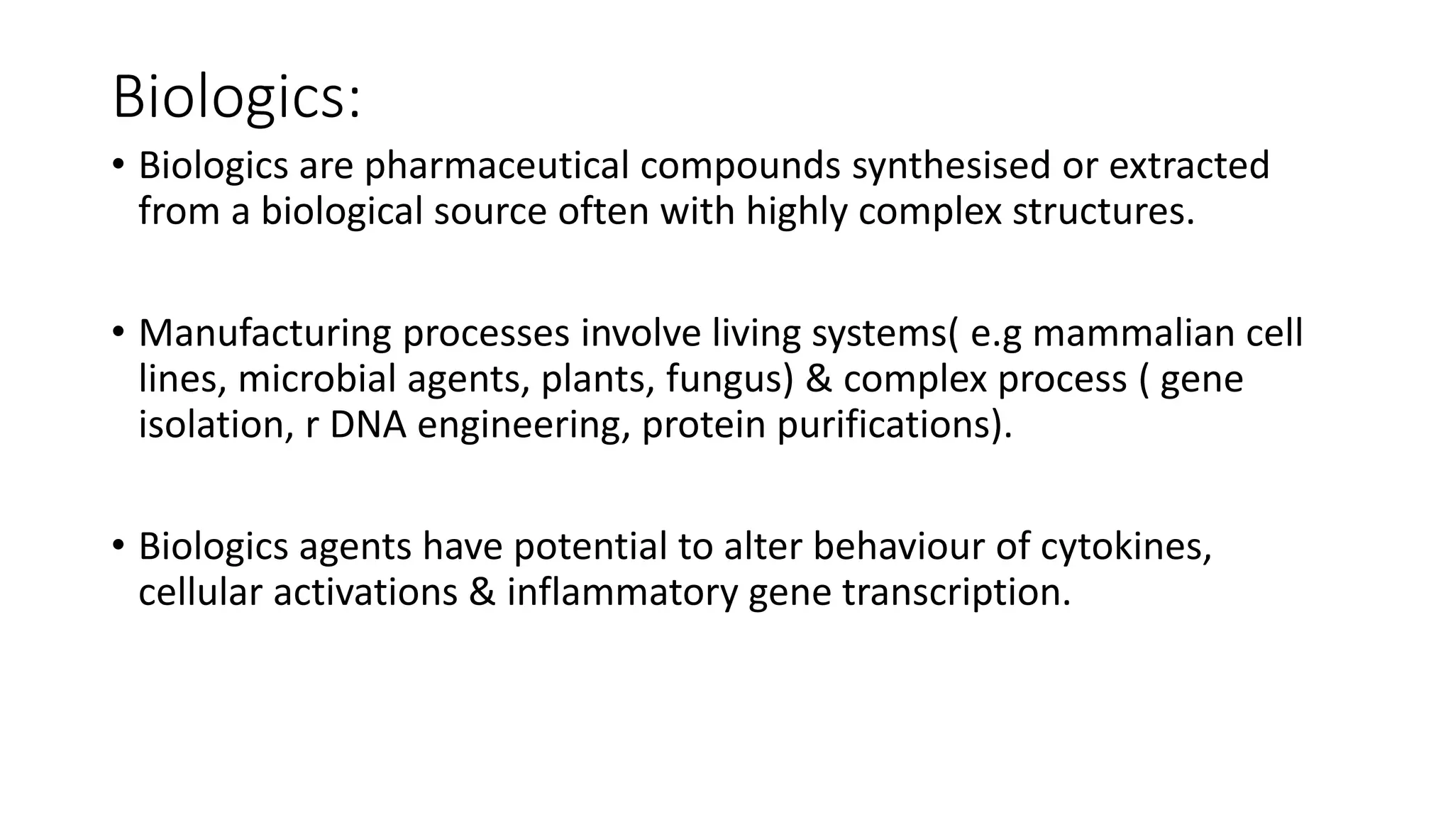 Comparision biologics & biosimilar | PPTX