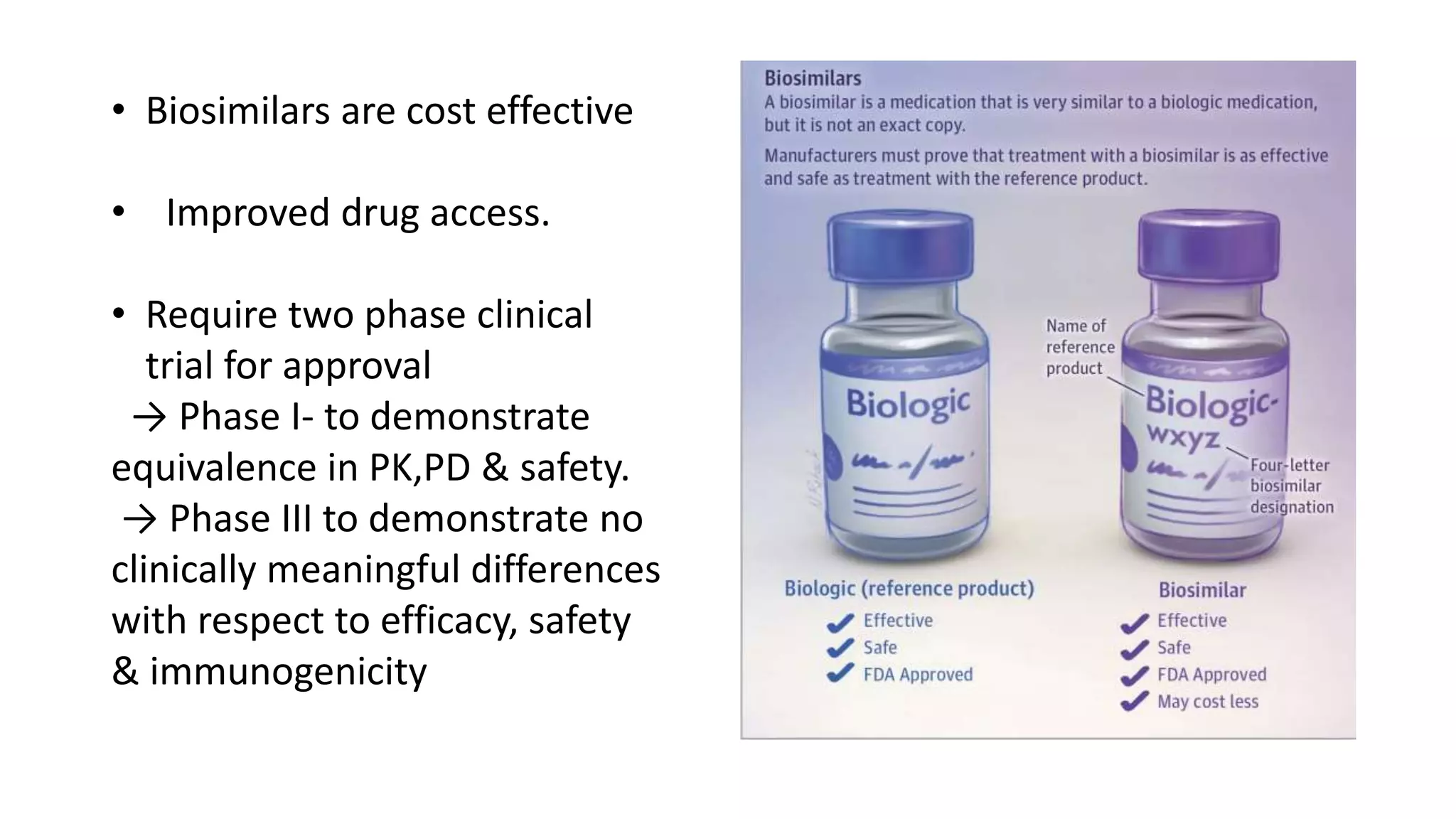 Comparision biologics & biosimilar | PPTX