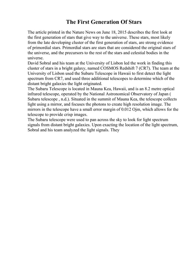 Compare Contrast Essay Outline Example | PDF