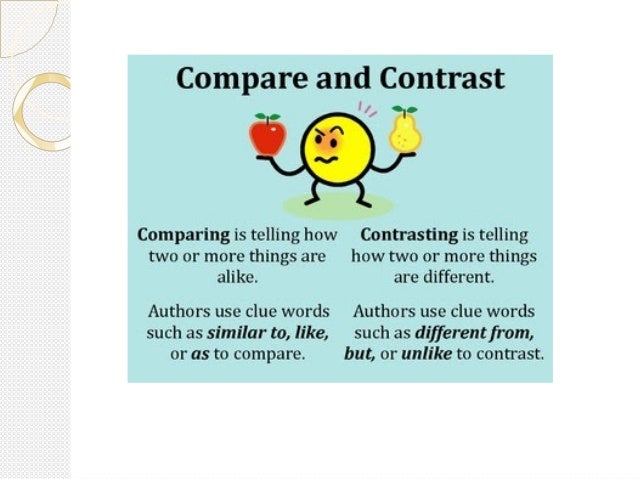 Compare,contrast,fact,opinion