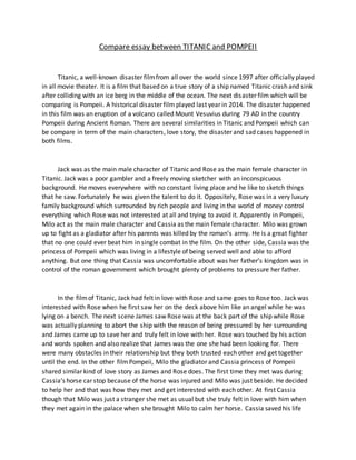 Compare essay between_pompeii_and_titanic | DOCX