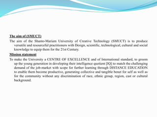 Compare Fashion Education of BUFT& SMUCT. | PPTX
