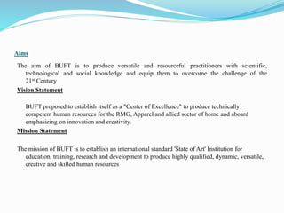 Compare Fashion Education of BUFT& SMUCT. | PPTX