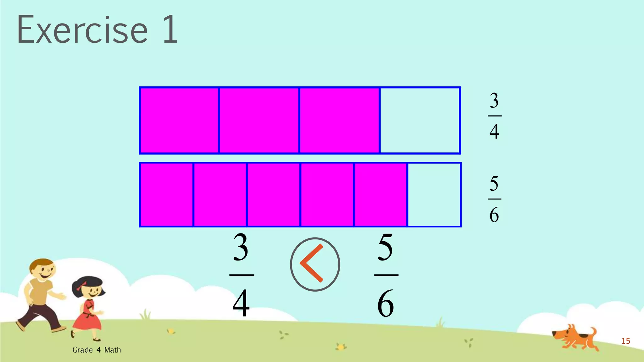 Compare fractions - Grade 4 | PPTX