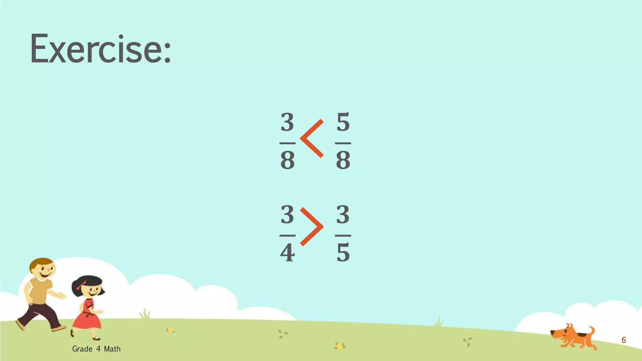 Compare fractions - Grade 4 | PPTX