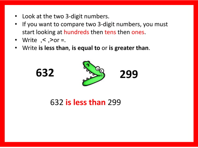 Compare numbers to 1000 | PPTX