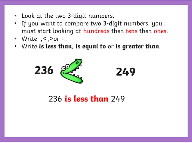 Compare numbers to 1000 | PPTX