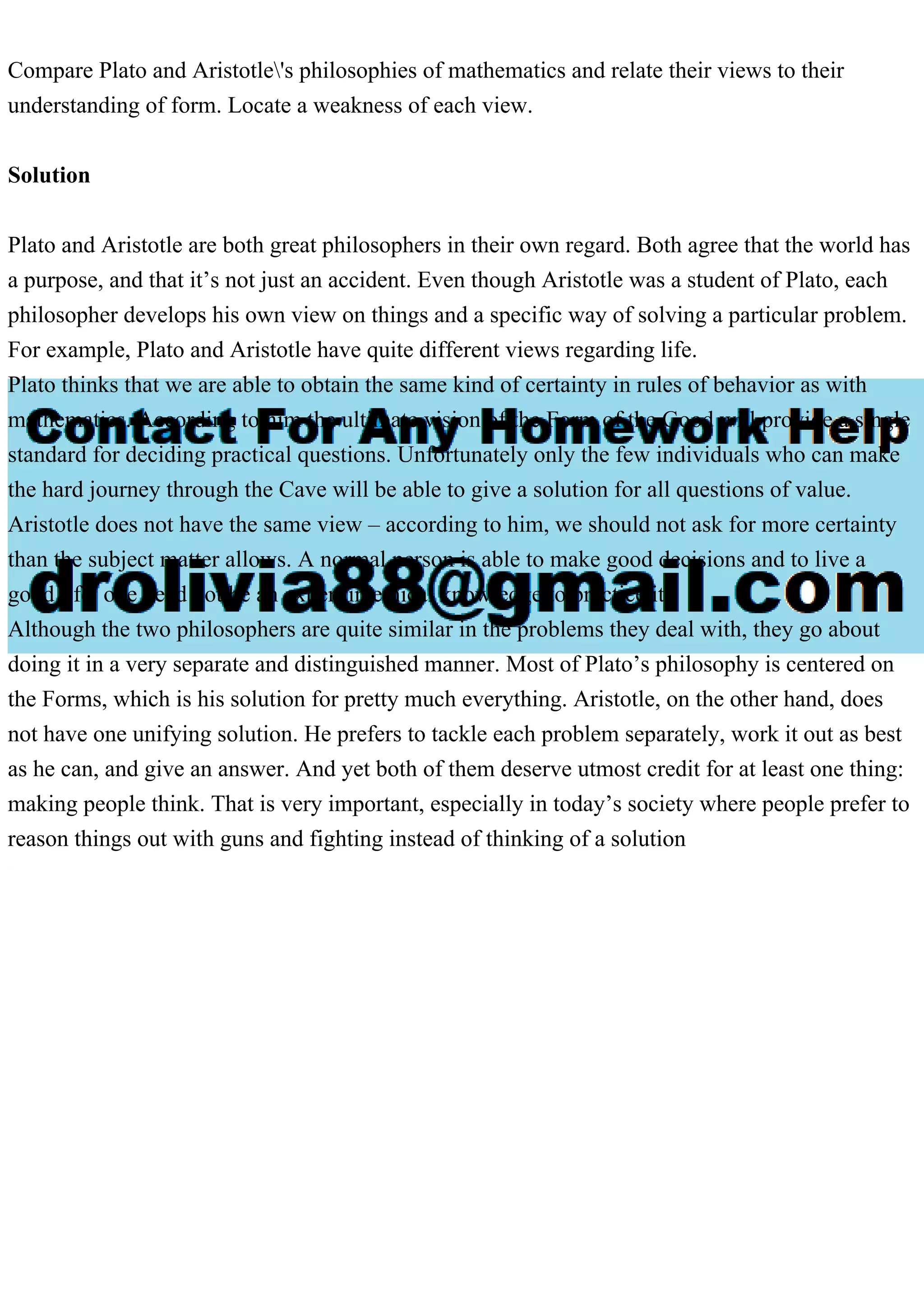 Compare Plato and Aristotles philosophies of mathematics and relat.pdf