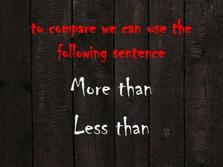 Perbandingan (Compare presentation) | PPTX